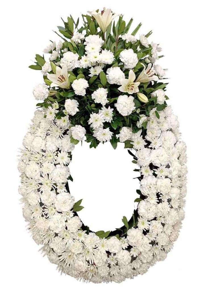 Corona de Flores FUNERAL | Envío 2h | Coronas Madrid Precios